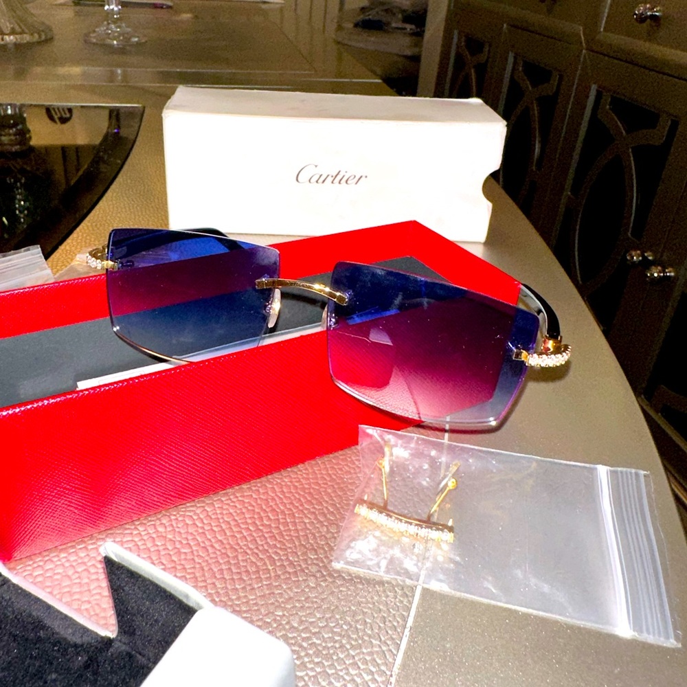 Cartier Ice Out Glasses Ct00480-002 Si 1 Clarity - Gem